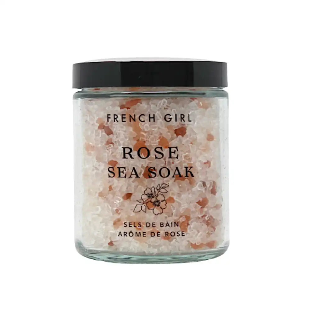 Bathing Sea Salt | Rose Sea Soak | Calming Bath Salts | FRENCH GIRL